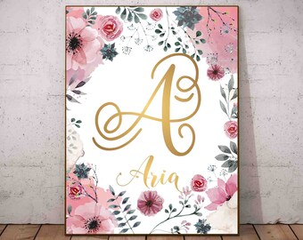 Aria Baby Name Sign - Etsy