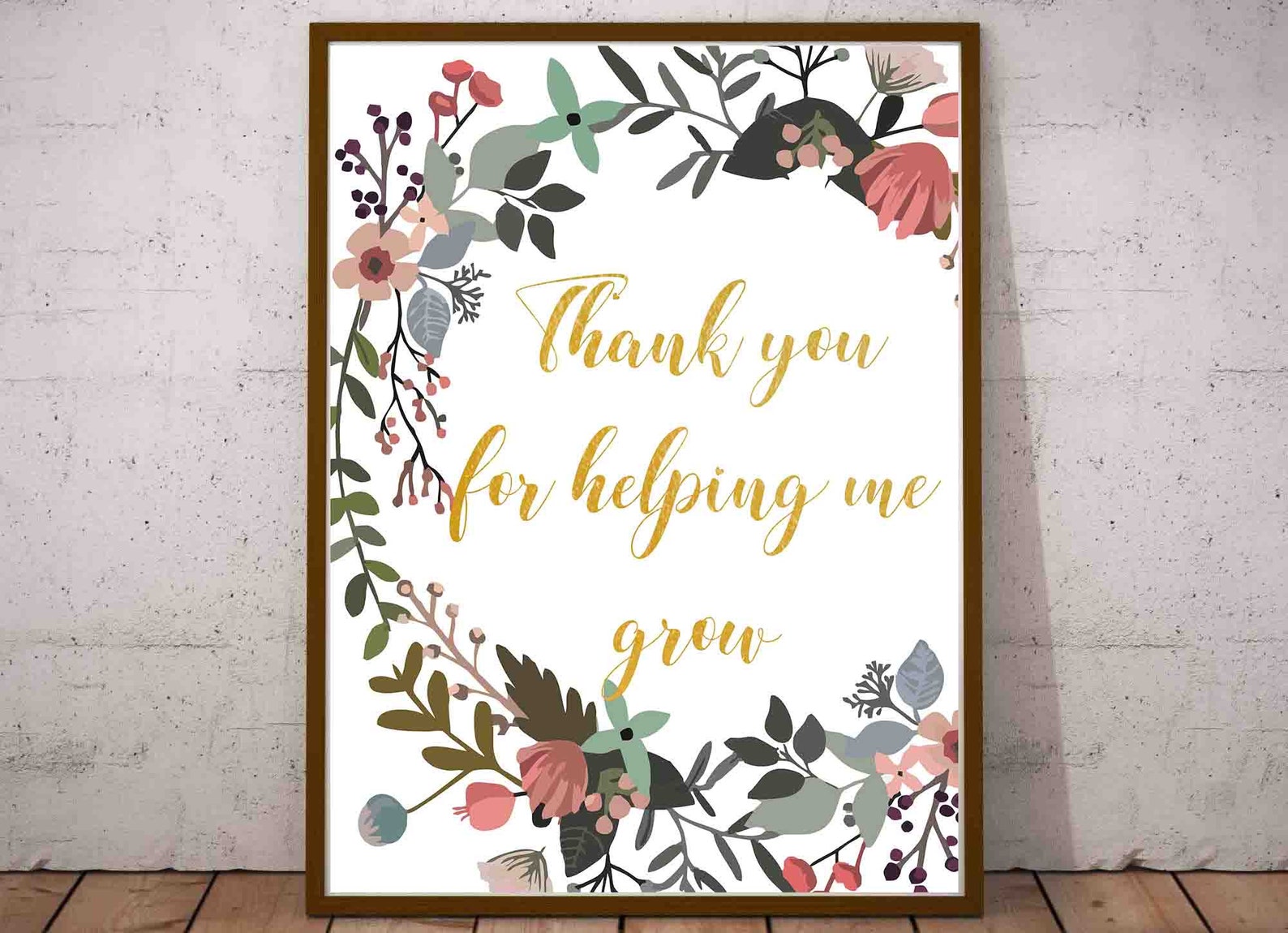 Teacher Appreciation Gift Thank you for helping me grow | Etsy