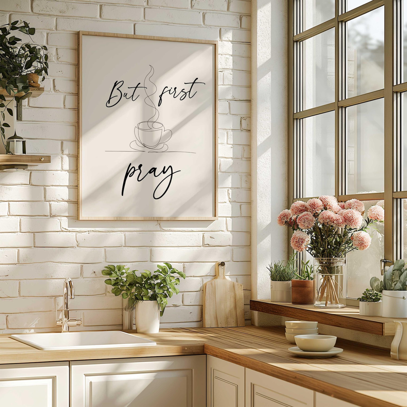 But First Pray, but First Coffee, Philippians 4:6, Minimalist Christian ...