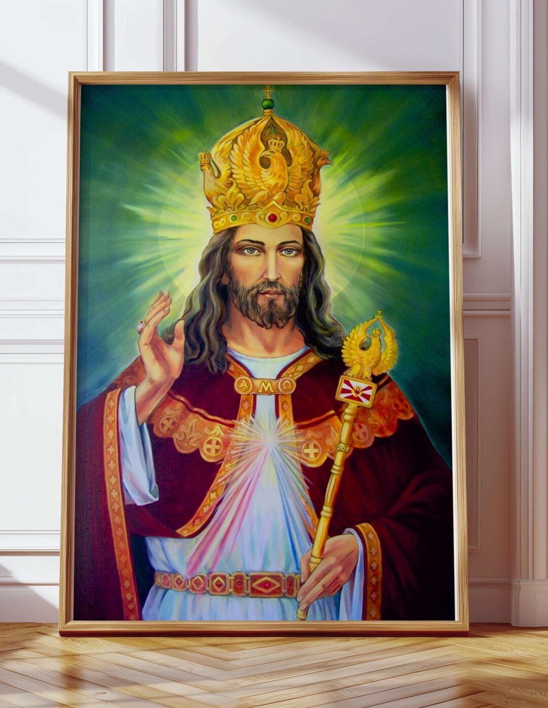 Jesus is King of Kings Digital Download Poster Jesus With Crown Wall ...