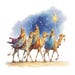 8 Three Wise Men Clipart Three Kings Christmas Cards Making Watercolor ...