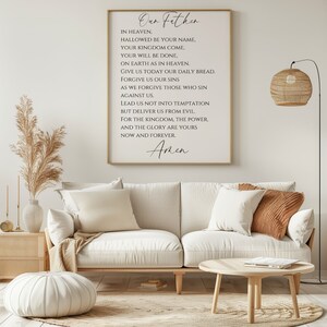 The Lord's Prayer Art for Kids, Our Father Who Art in Heaven, Matthew 6 ...