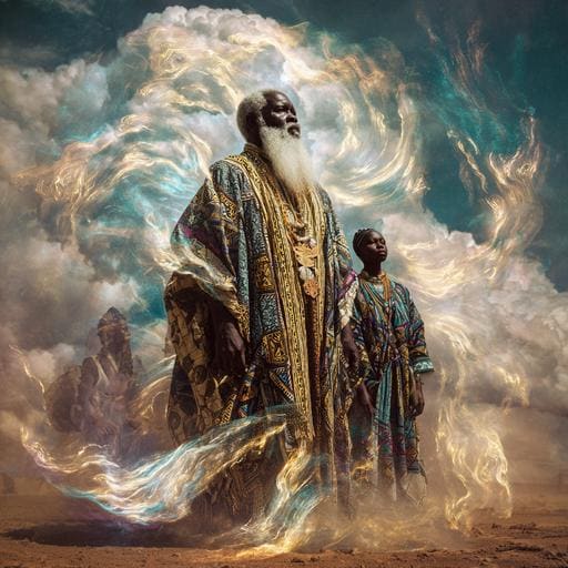 8 Black God Heavenly Father Clipart, Afro Faith Spiritual Artwork ...