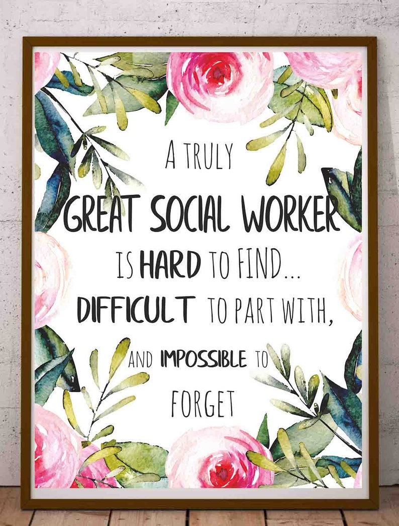 Social Worker Gifts, A Truly Great Social Worker is Hard to Find ...