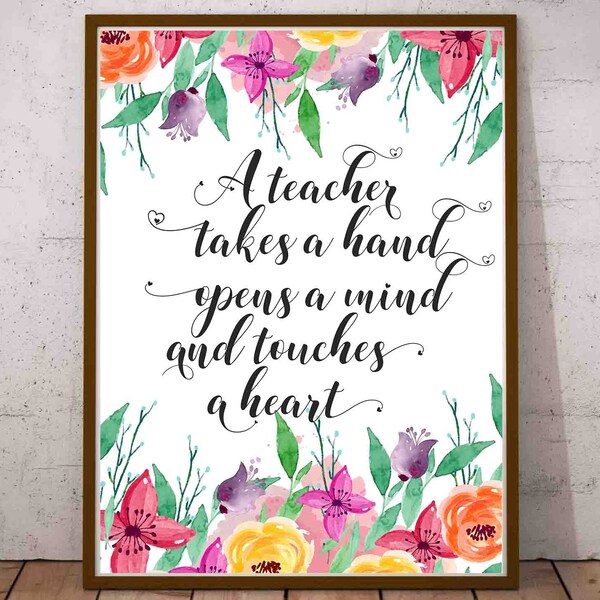 Teacher Takes a Hand - Etsy