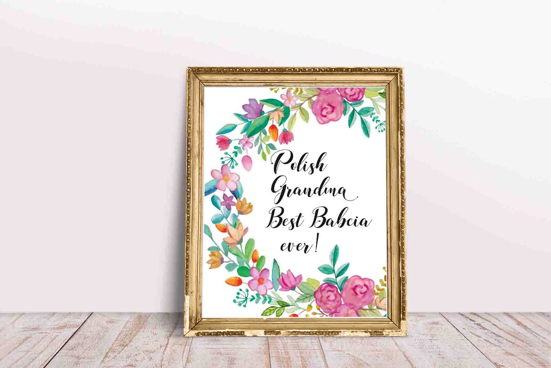 Polish Grandma From Poland Babcia Gift Best Babcia Ever Polish - Etsy