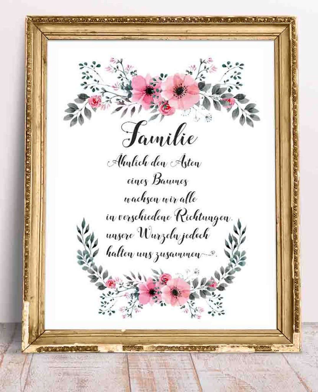 German Quotes German Language German Wall Art Family Quotes Printable ...