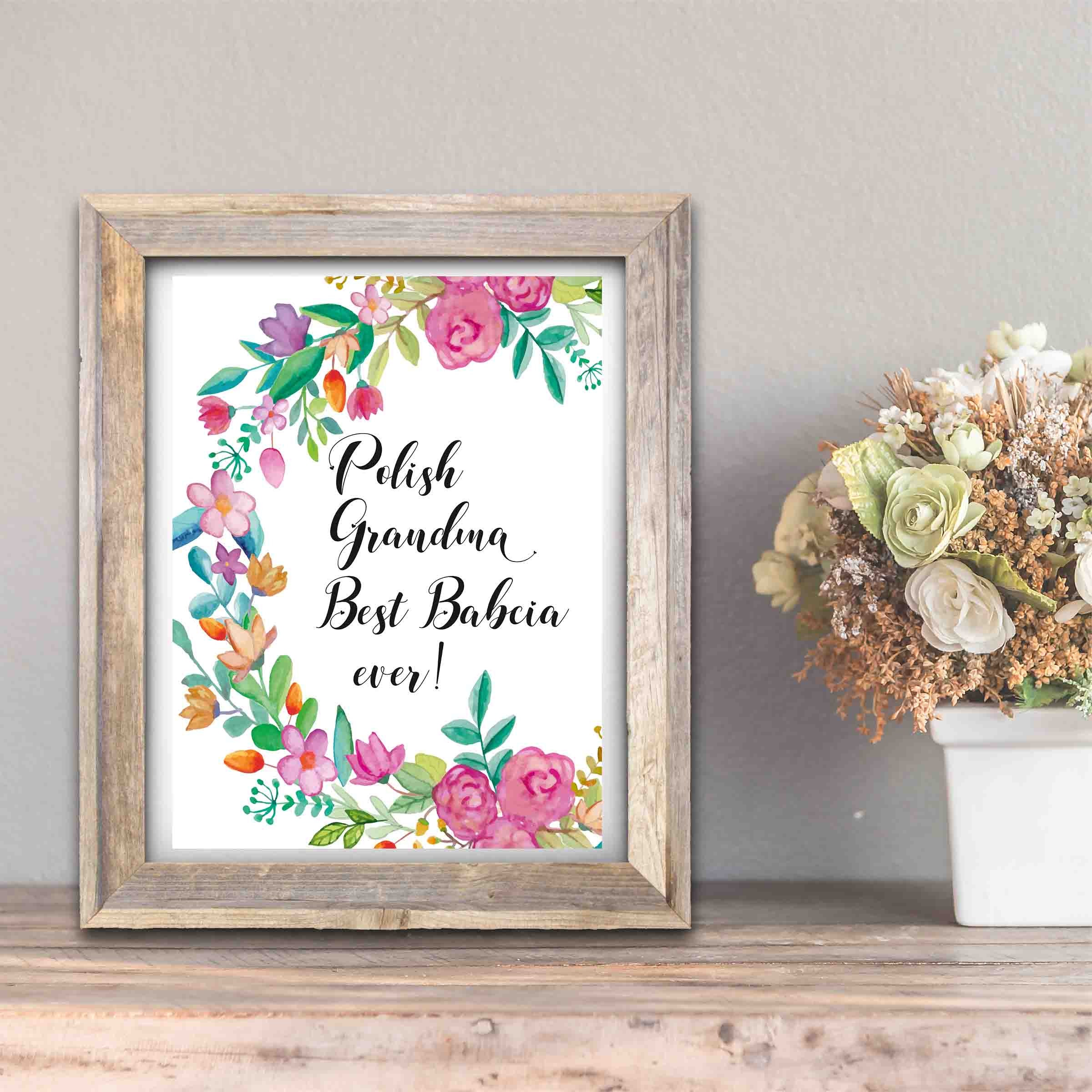 Polish Grandma From Poland Babcia Gift Best Babcia Ever Polish - Etsy
