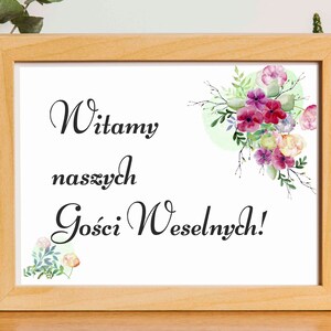 Polish Wedding Welcome Sign Welcome Wedding Poland Wall Art Polish ...