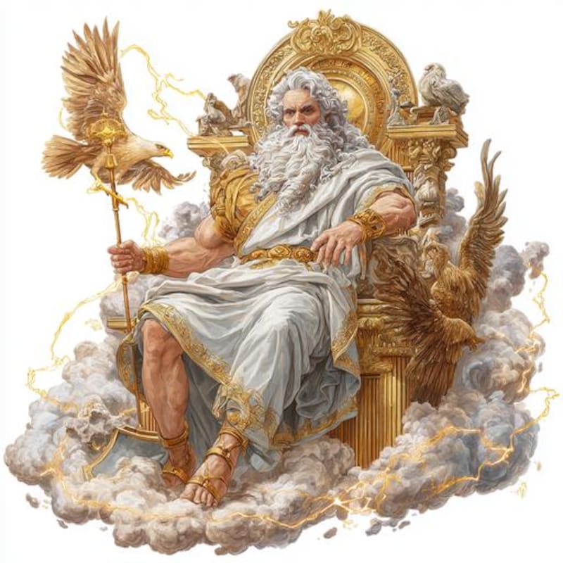 Greek God Zeus Stickers - Etsy