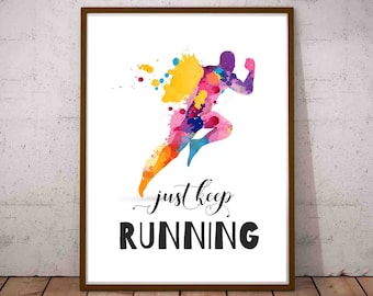 Just Keep Running - Etsy