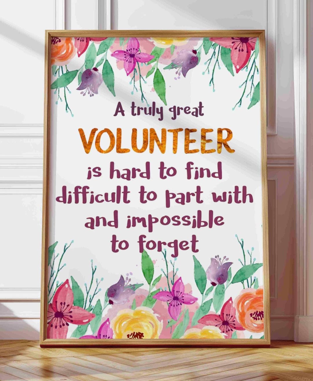 Volunteer Appreciation Printable Gift for Volunteers Thank You Gift for ...