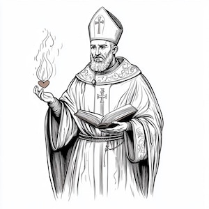8 Saint Augustine of Hippo Clipart, Digital Download, PNG Images Bundle ...
