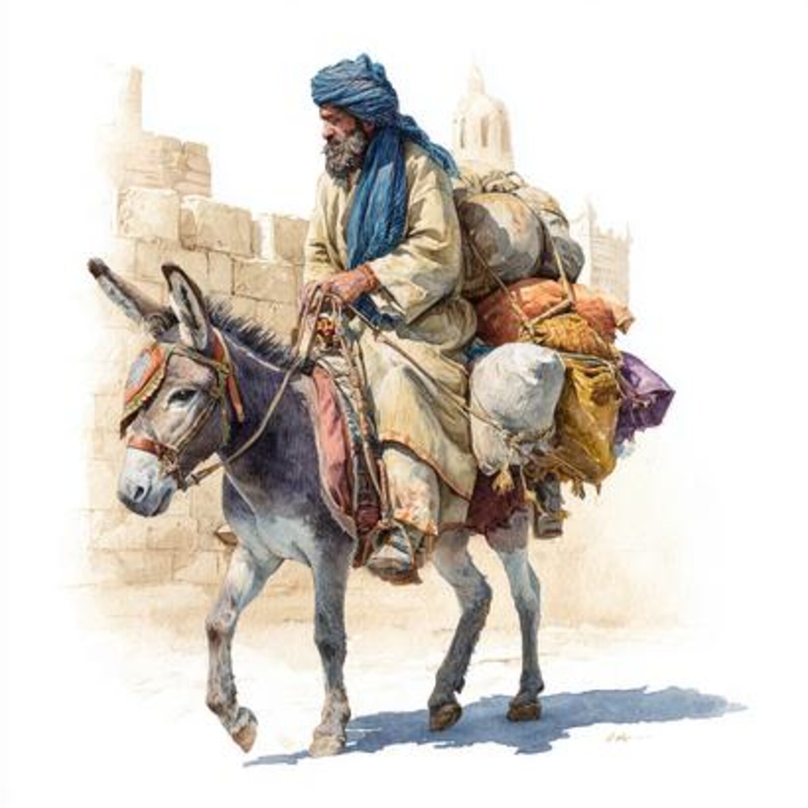 8 Ancient Israeli Merchant Clipart, Egypt, Jerusalem, Hebrew, Bible ...