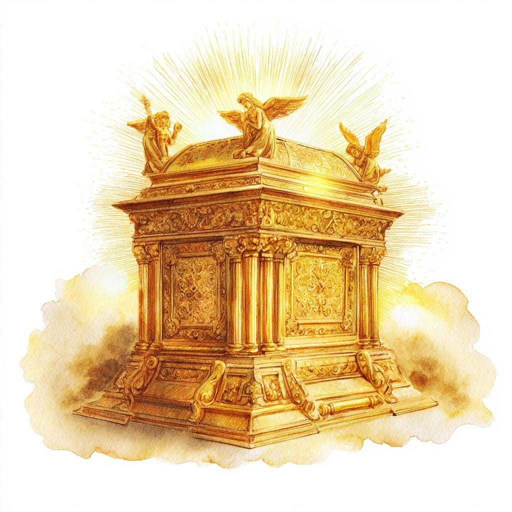 10 Ark of Covenant Clipart Old Testament Story PNG Watercolor Printable ...