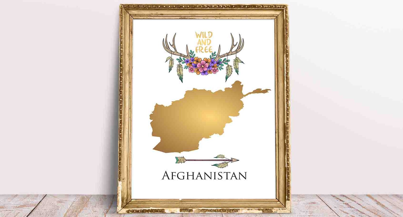 Map Afghanistan Map of Afghanistan Wall Art Poster DIGITAL - Etsy