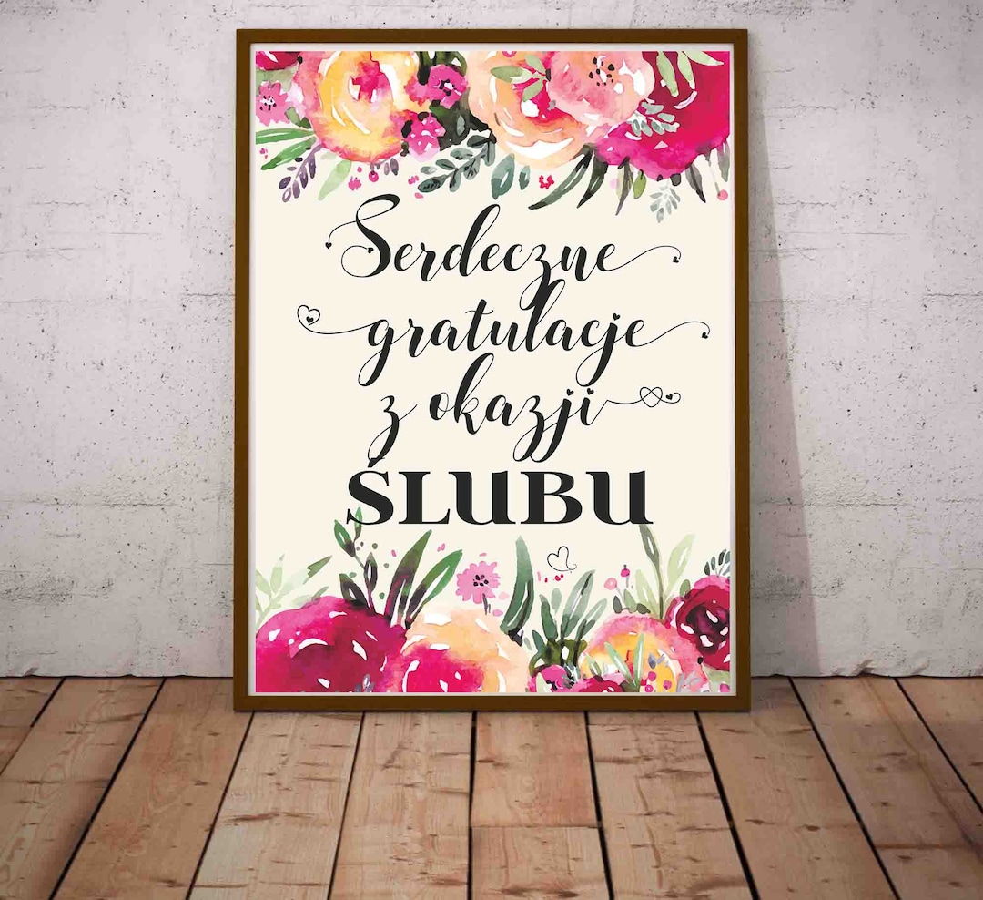 Polish Congratulations on Wedding Card Download Polish Wedding Gift ...