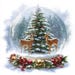 8 Snow Globe Christmas Clipart Winter Animals Deers Watercolor ...