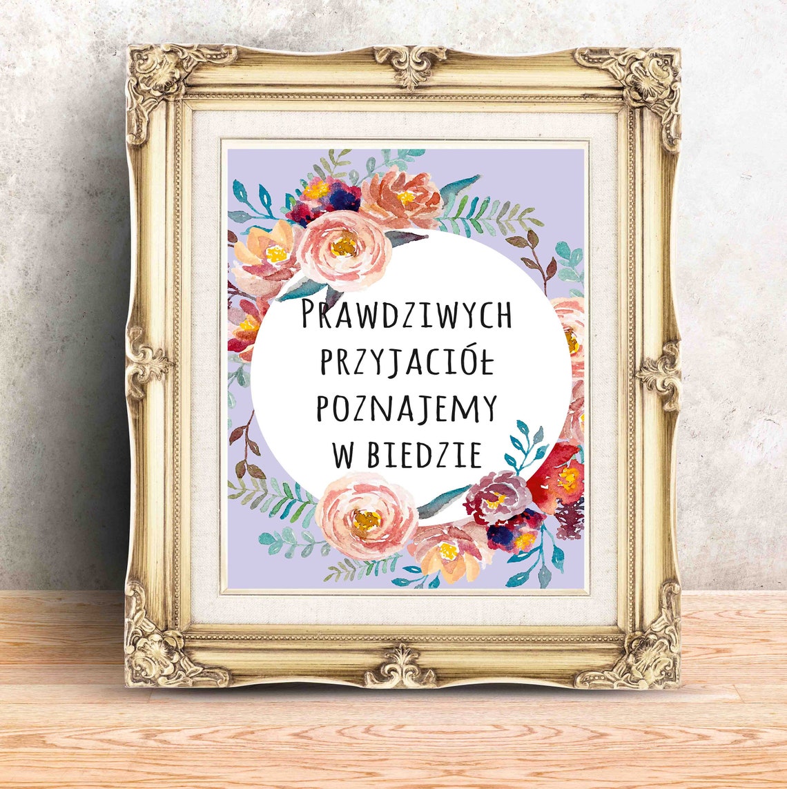 Quote About Friends Polish Language From Poland Gift Polish Sayings ...