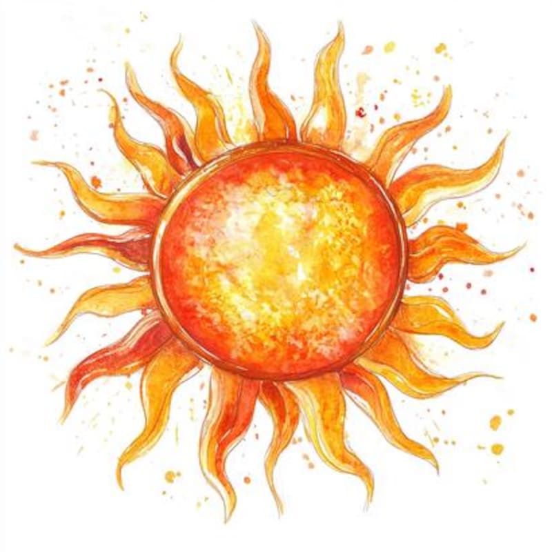 Sun Shining Abstract Art - Etsy