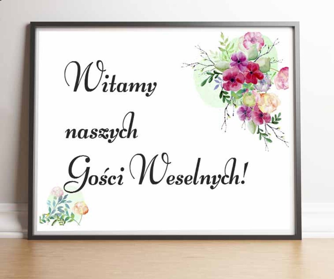 Polish Wedding Welcome Sign Welcome Wedding Poland Wall Art Polish ...