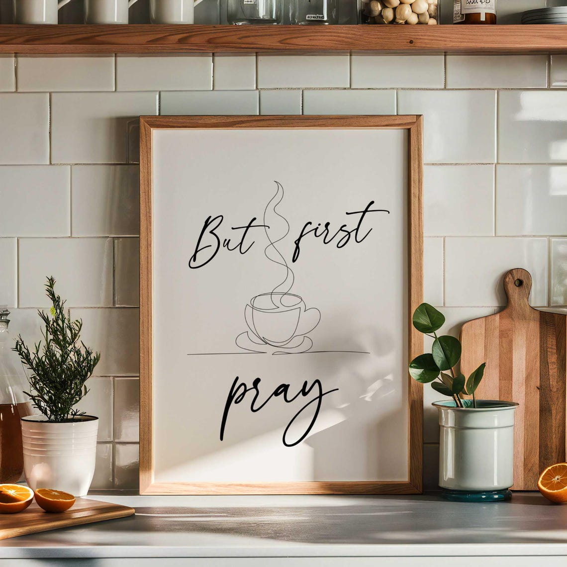 But First Pray, but First Coffee, Philippians 4:6, Minimalist Christian ...