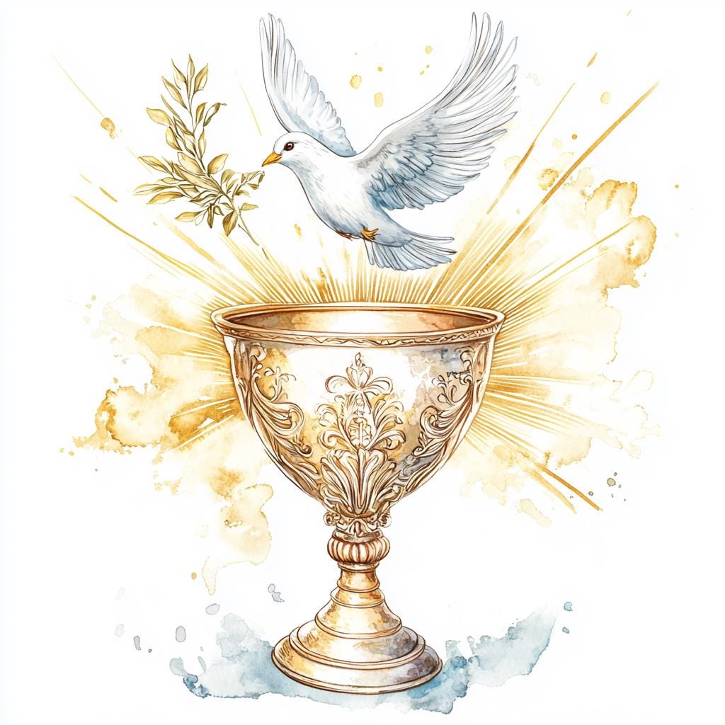 8 First Holy Communion Chalice Clipart Watercolor Eucharist Clipart ...