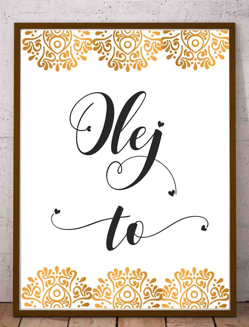 Po Polsku Polish Print Polish Poster Studio OLEJ TO From Poland Polish ...