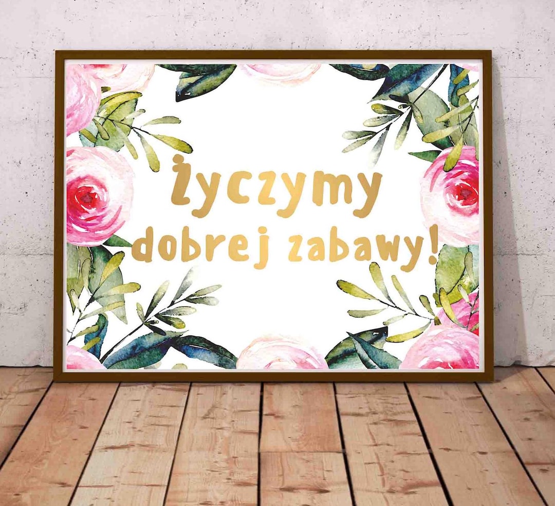 Polish Party Decorations Guest Welcome Sign Poland Wedding Sign ...