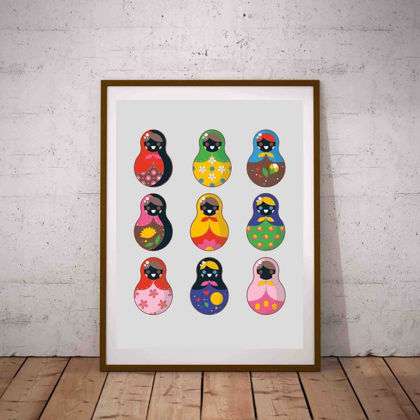 Matryoshka Print - Etsy