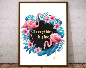 Flamingo Word Art - Etsy