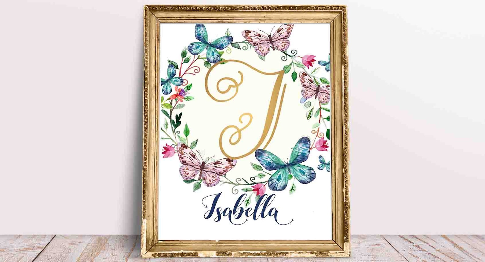 Isabella Decor Isabella Watercolor Printable Nursery Wall Art - Etsy