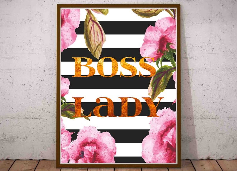 Boss Lady Printable Boss Lady Wall Art Bosses Day, Boss Lady Office ...