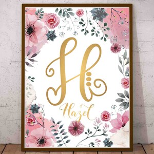 Hazel Personalized Name Sign Hazel Baby Party Decorations - Etsy