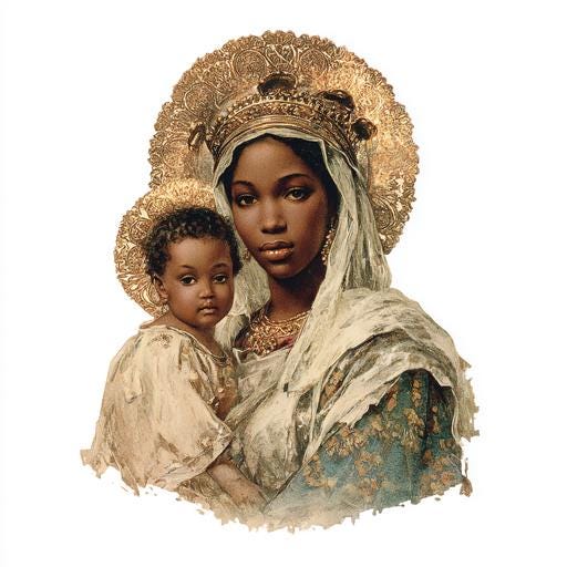 Afroamerikansk Baby Jesus