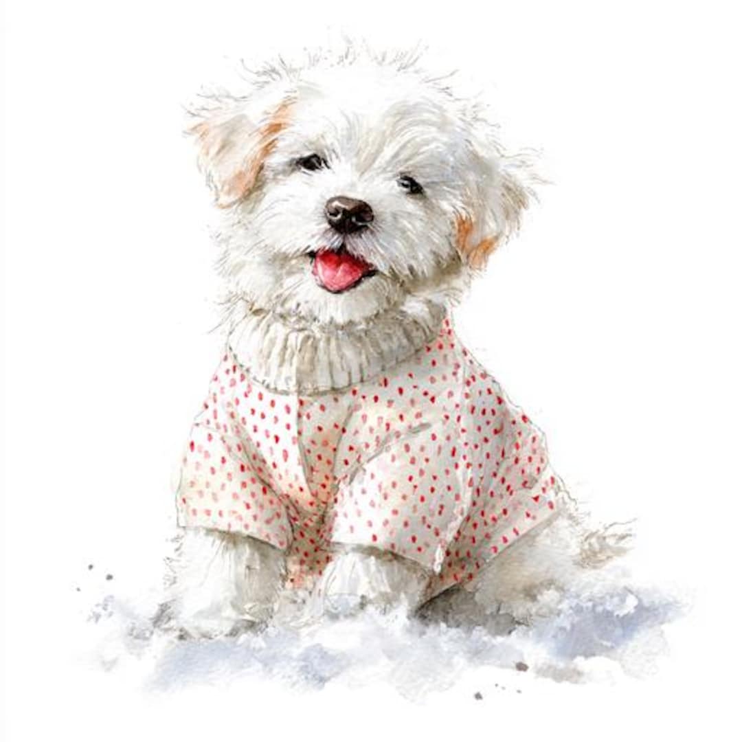 8 Sweet Puppy Dog Clipart, Cute Little Pet, Watercolor Printable ...