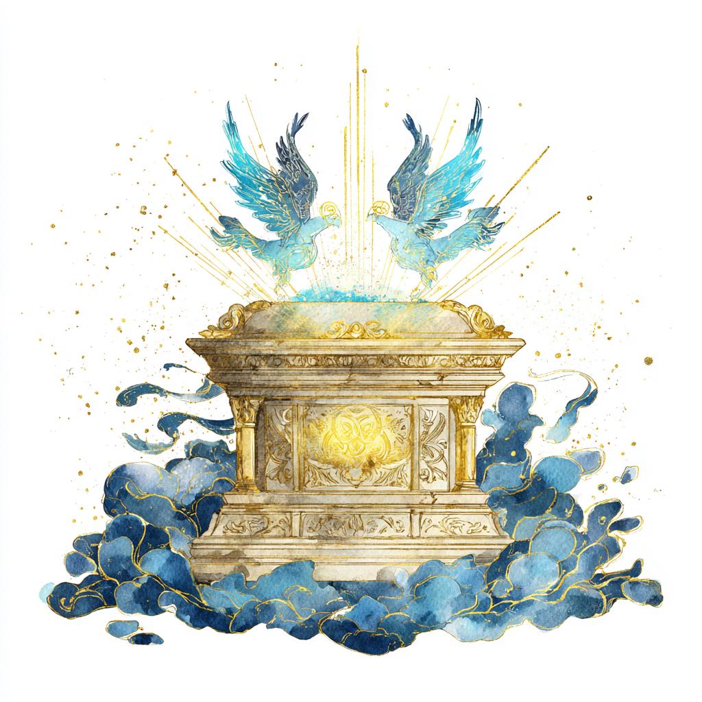 10 Ark of Covenant Clipart Old Testament Story PNG Watercolor Printable ...