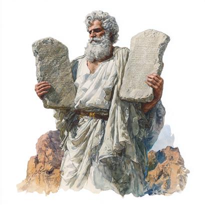 8 Moses Stone Clipart Tablets of Ten Commandments, Ancient History Old ...