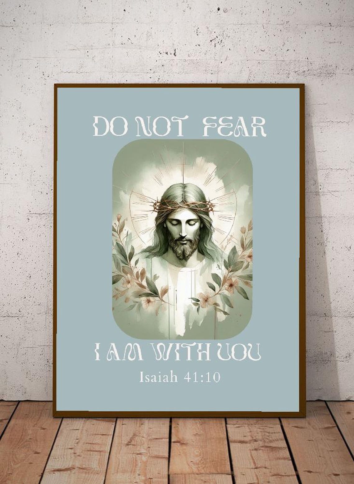 Isaiah 41:10, Do Not Fear for I Am With You Bible Verse Print Baptism ...