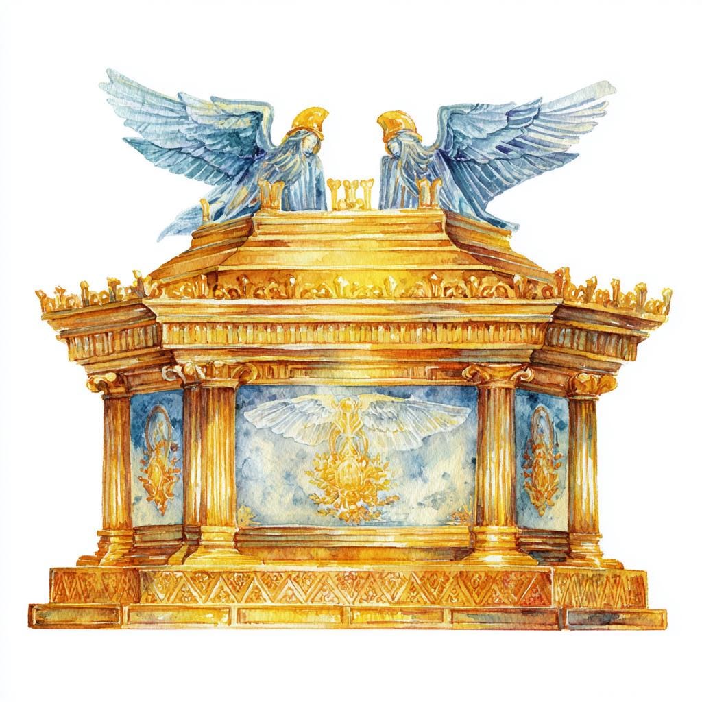 10 Ark of Covenant Clipart Old Testament Story PNG Watercolor Printable ...