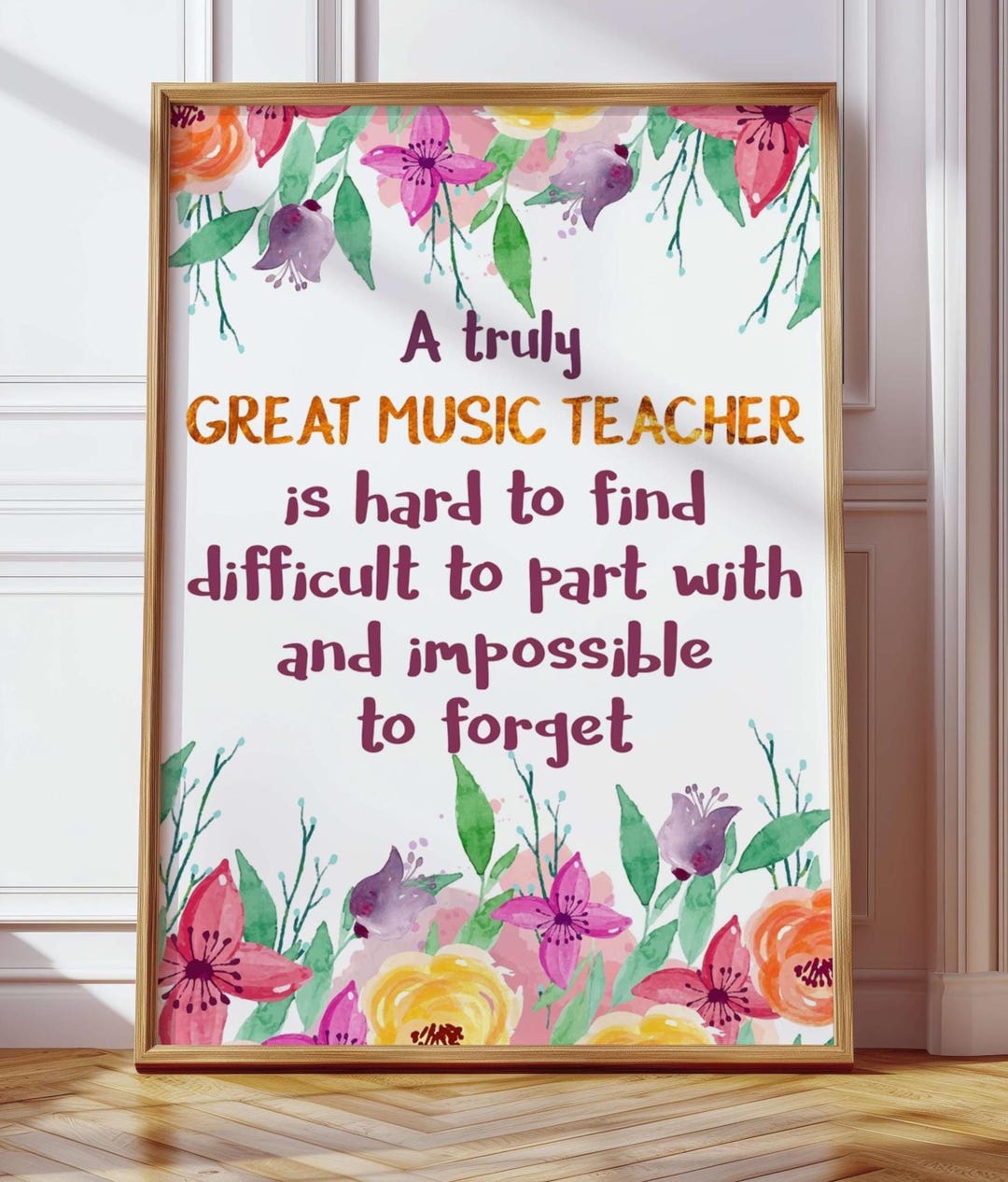 Music Teacher Gift Idea Printable, Appreciation Thank You Retirement ...