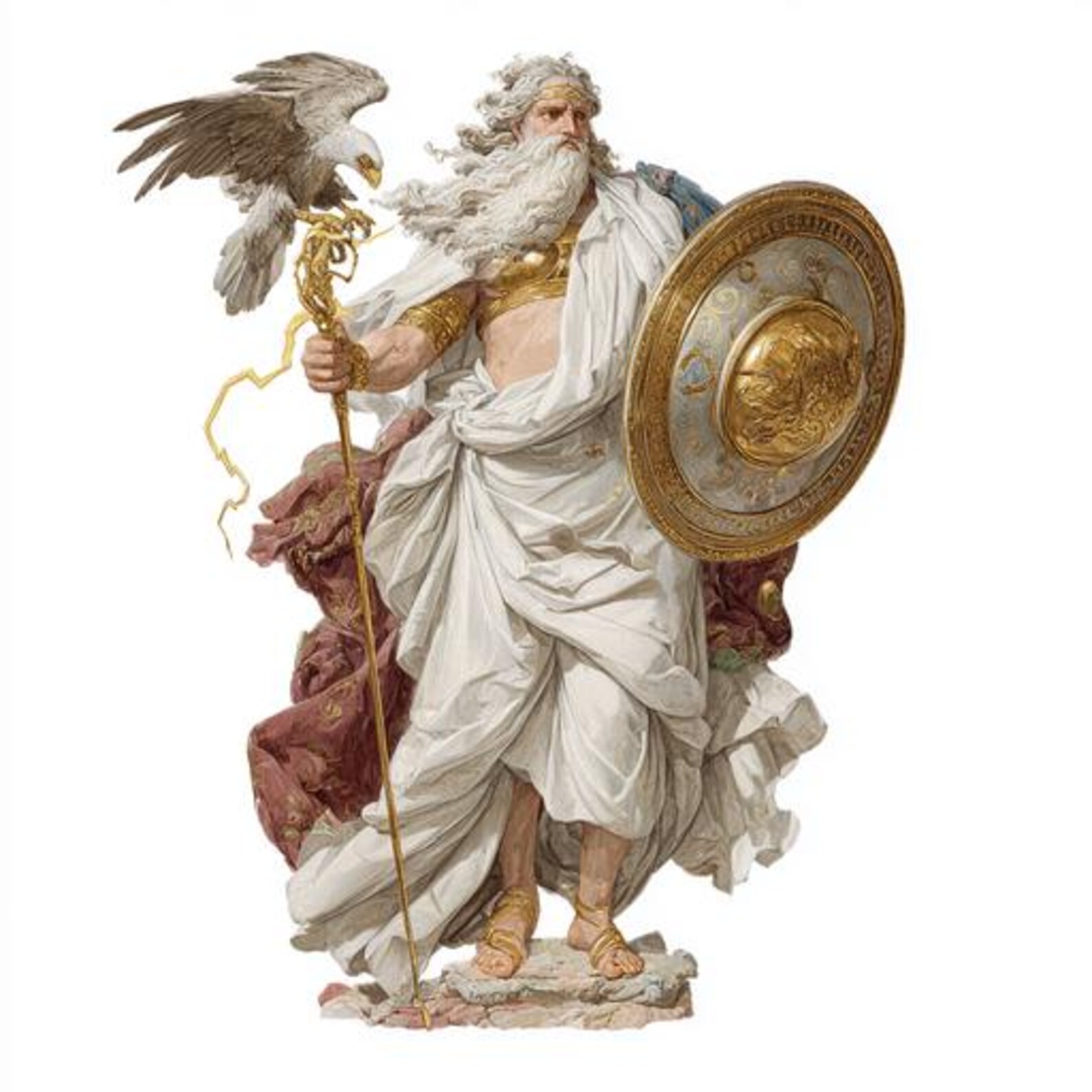 8 Zeus Clipart Greek Mythology God, Watercolor Printable, Digital ...