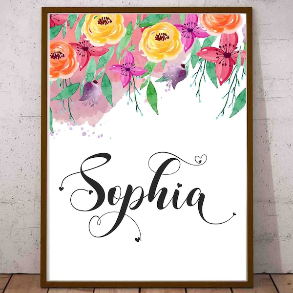 Hanging Name Sign - Etsy