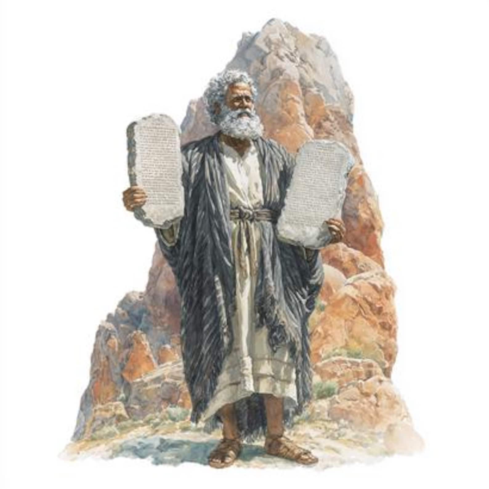 8 Moses Stone Clipart Tablets of Ten Commandments, Ancient History Old ...