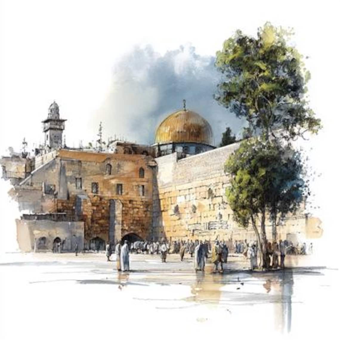 8 Israel Clipart Jerusalem Western Wall Kotel Israeli Landmarks ...