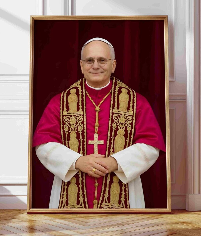 The New Pope Leo XIV Poster Robert Francis Prevost Official Portrait ...