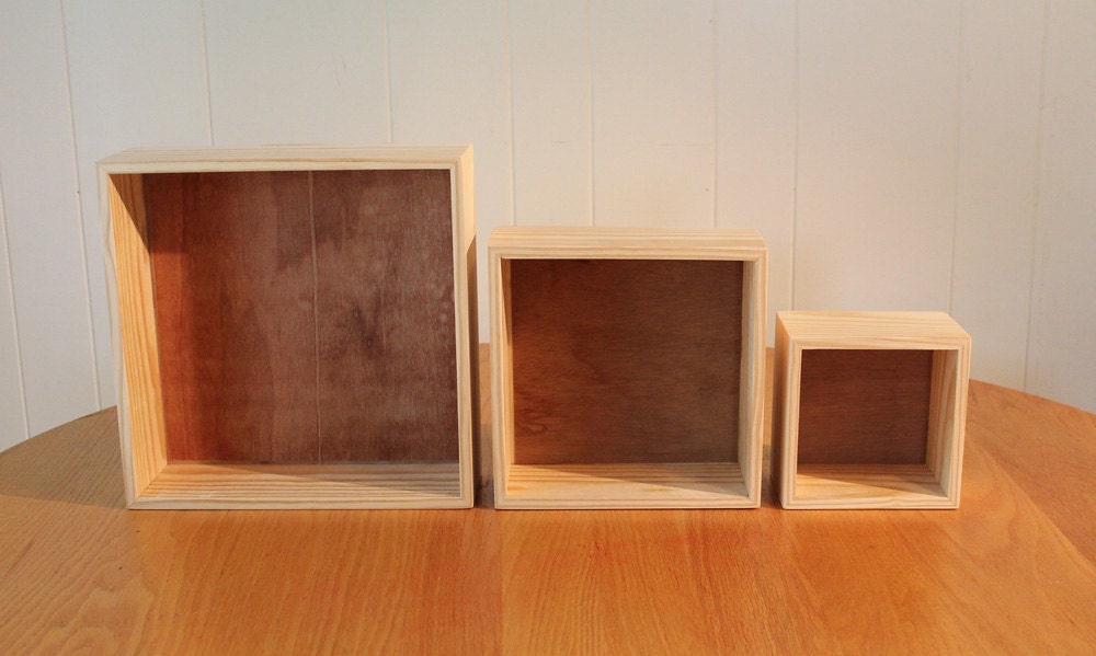 3 Wood Boxes Tiered Boxes Product Display 1 12x | Etsy