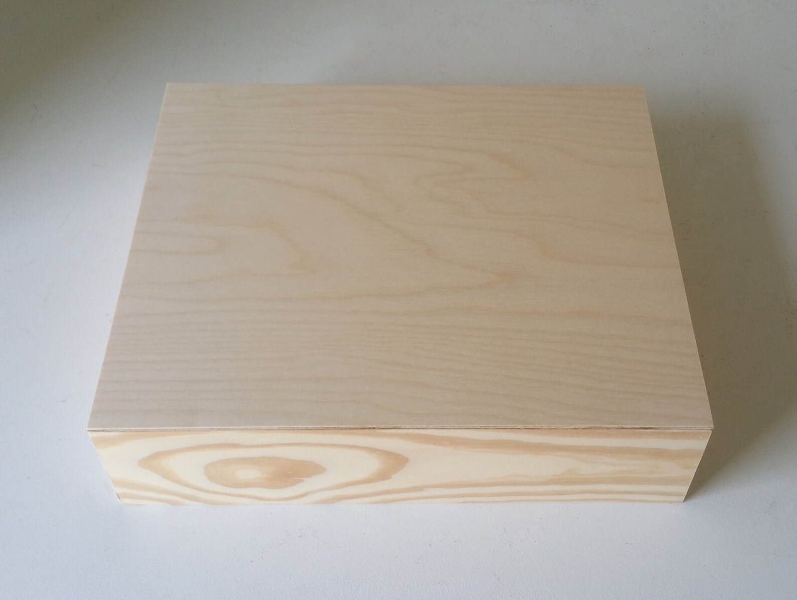 Box With Lid 10 X 10 X 3 Wooden Pine Box Memorial - Etsy