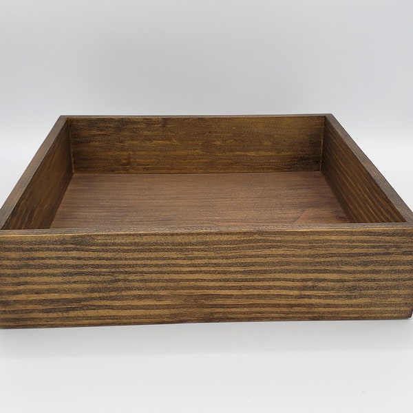 Shallow Wood Box - Etsy