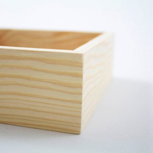 6x 6x 2 Wood Boxes Handmade Box Storage Event Table Wedding Centerpiece ...